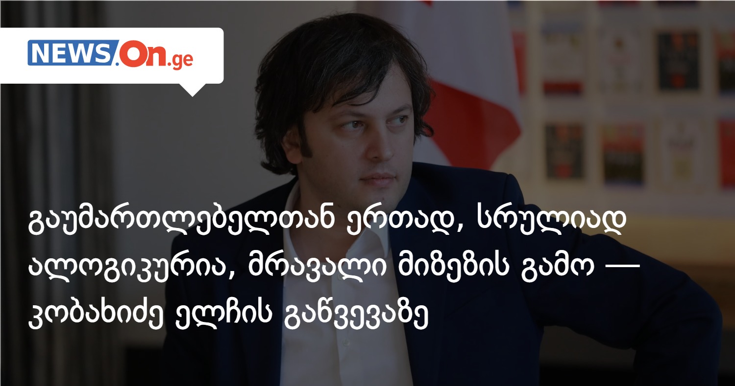 გაუმართლებელთან ერთად სრულიად ალოგიკურია მრავალი მიზეზის გამო — კობახიძე ელჩის გაწვევაზე